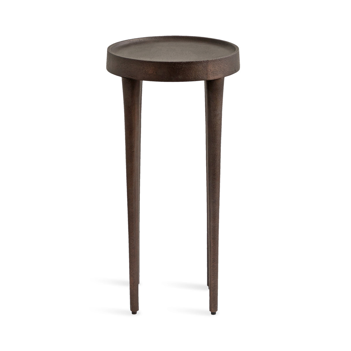 17 Stories Rava Modern Metal Round Drink Table for Use as Indoor Plant ...