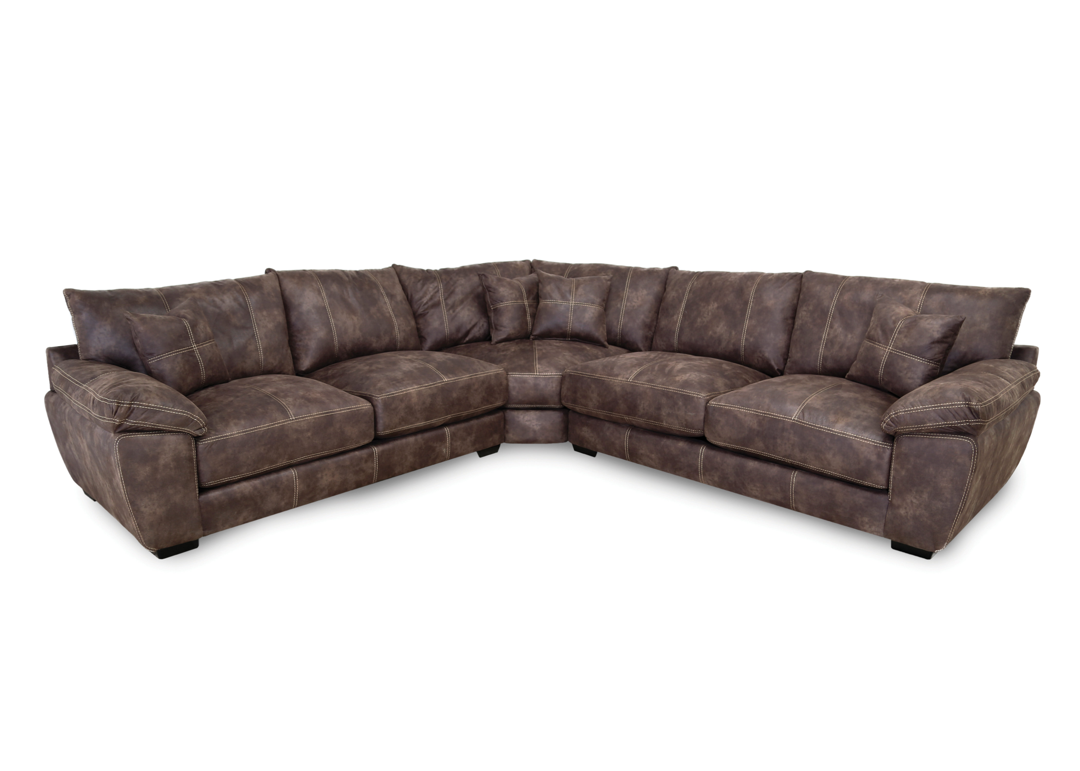 Union Rustic Charleigh 240" Wide Symmetrical Corner Sectional & Reviews ...
