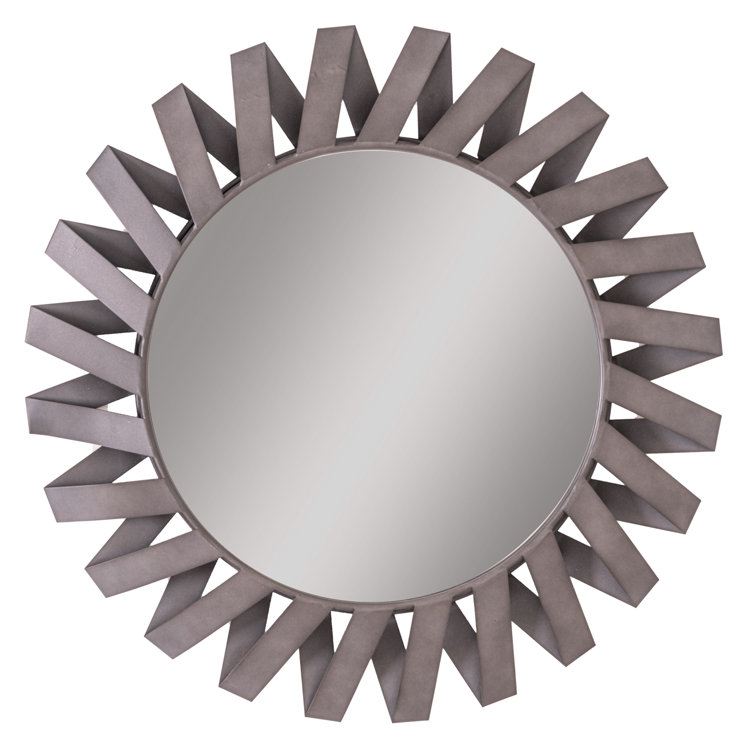 Ivy Bronx Black Origami Sunburst Mirror | Wayfair.co.uk