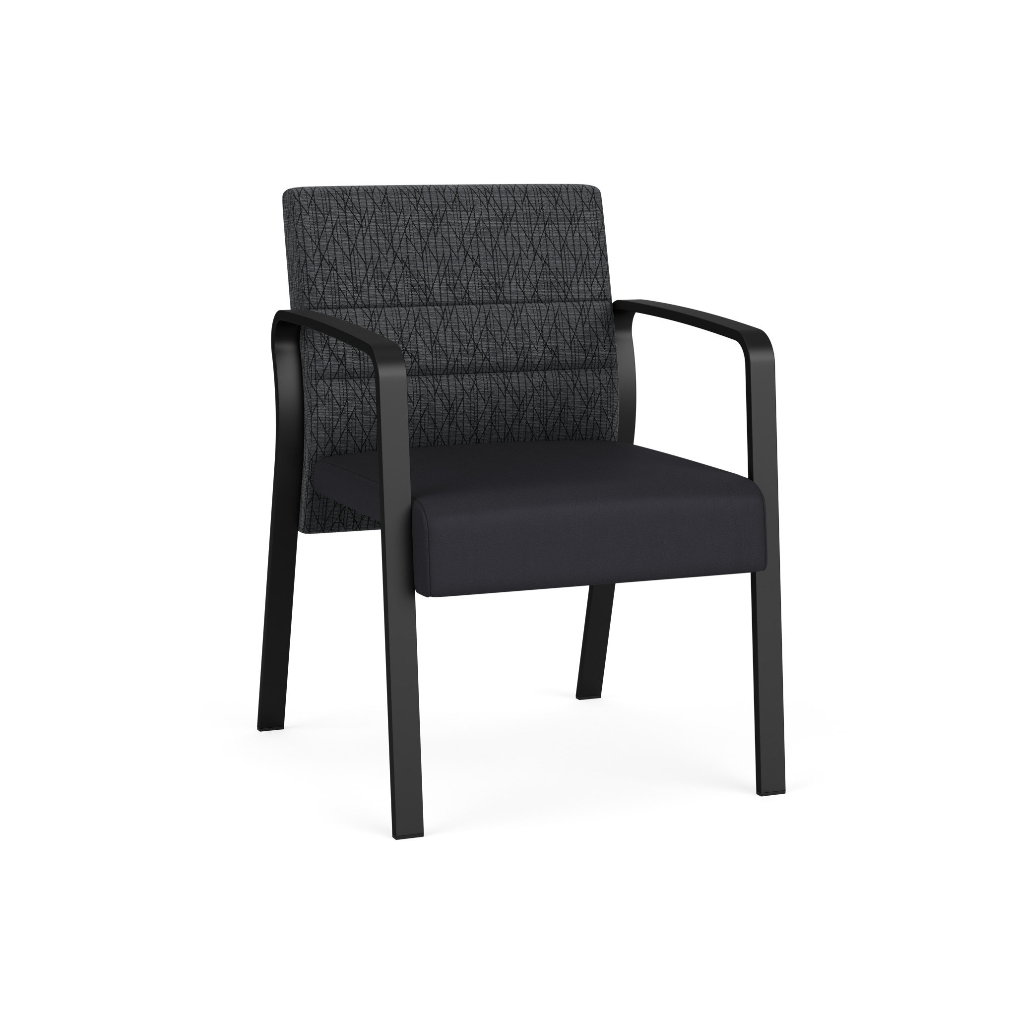 Lesro Waterfall Waiting Reception Guest Chair Metal Frame | Wayfair