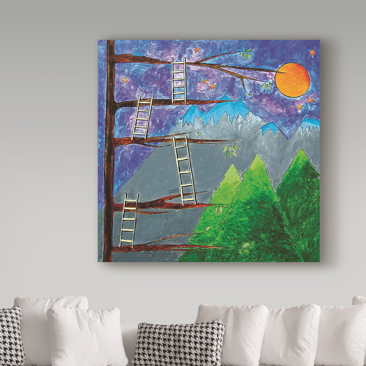 Trademark Fine Art Nicole Dietz Reach for the Stars - Wrapped Canvas ...