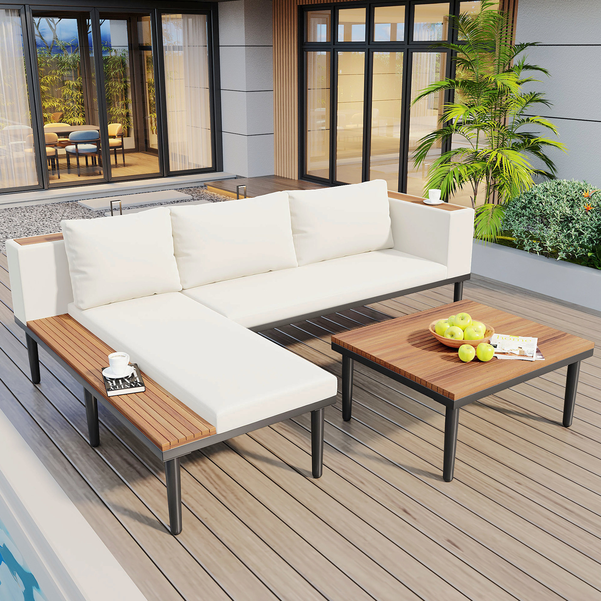 Latitude Run® 4 - Person Modular Patio Conversation Sets With All ...
