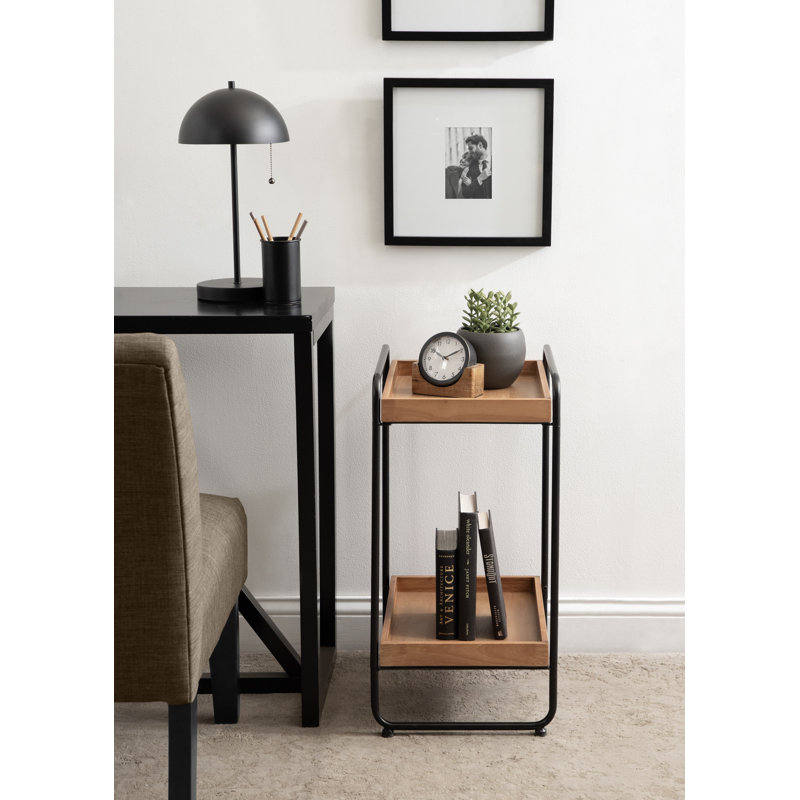 17 Stories Nicco Two-Tier Rectangle Side Table | Wayfair