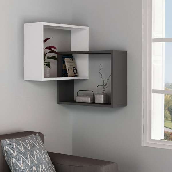 Zipcode Design Isabelle 2 Piece Square Corner Shelf & Reviews | Wayfair ...