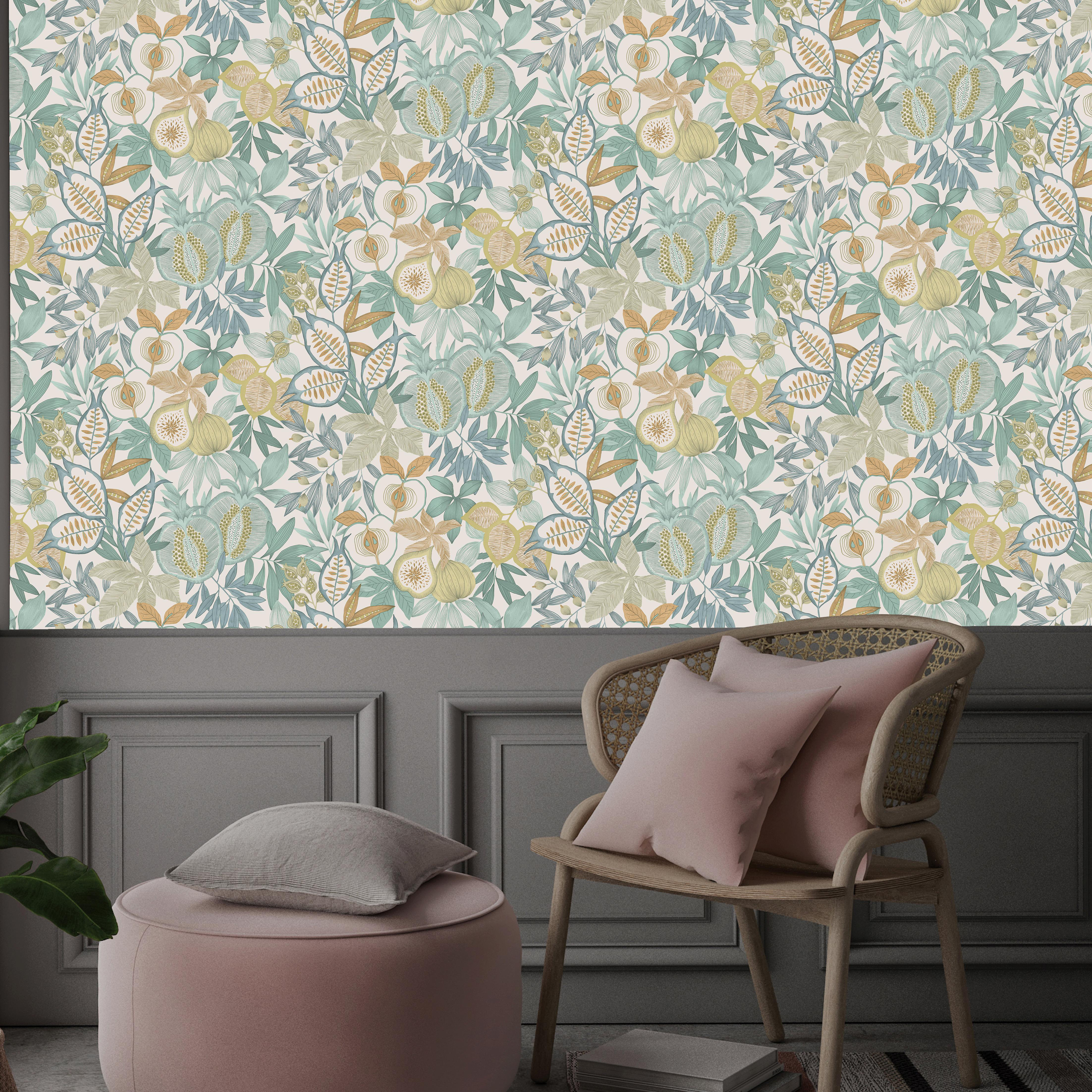 Bayou Breeze Vibrant Botanical Foliage Print Non Woven Non-pasted ...
