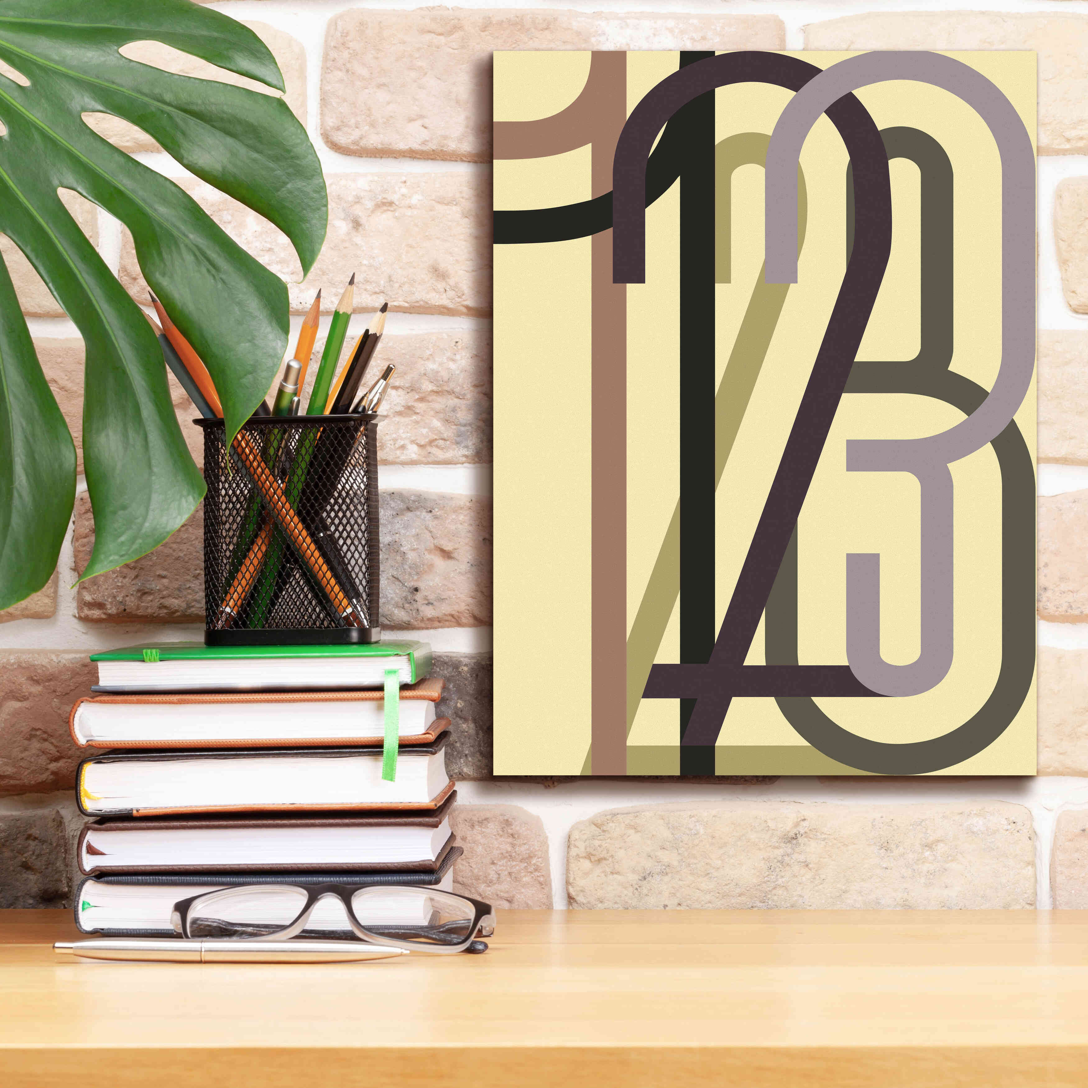 Hokku Designs 'Numbers 1' By Design Fabrikken, Giclee Canvas Wall Art ...