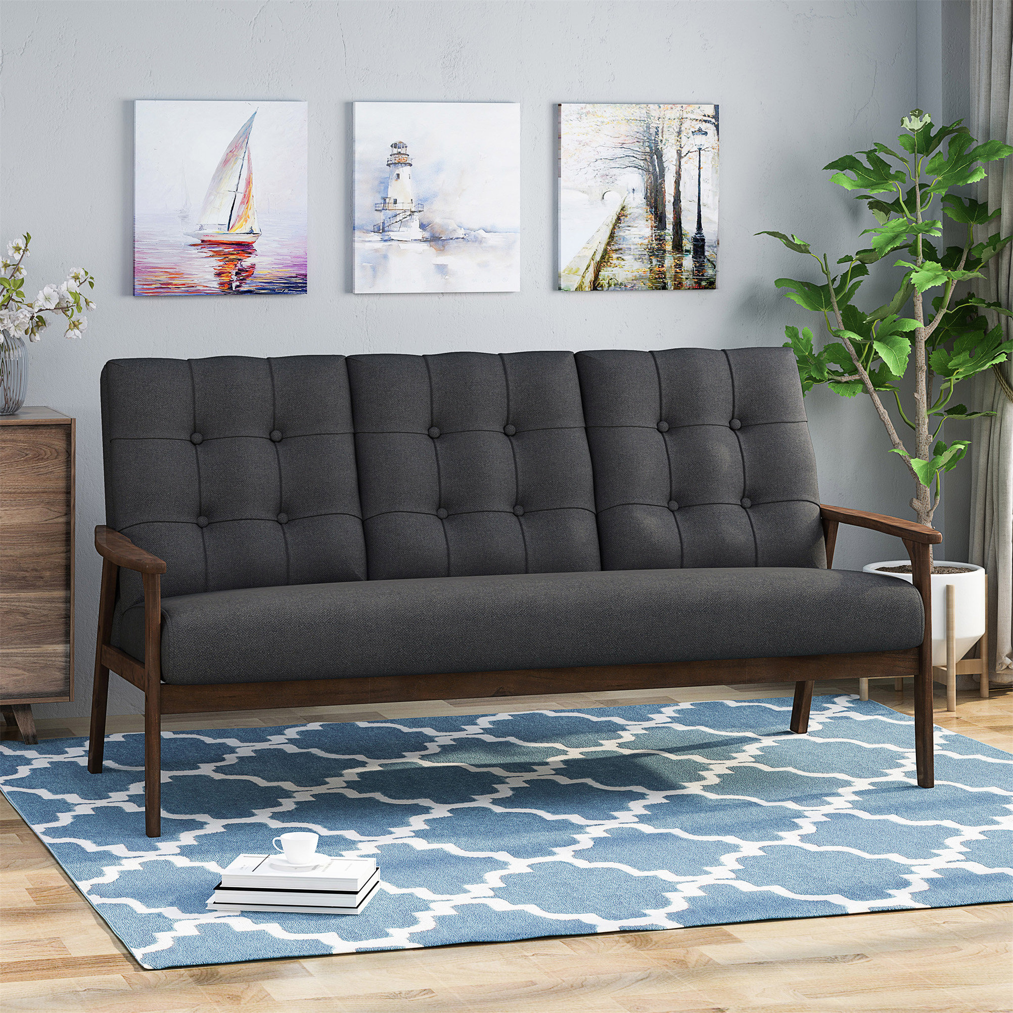 Corrigan Studio® Bohon Arm Sofa, Modern Sofa, Accent Sofa & Reviews ...
