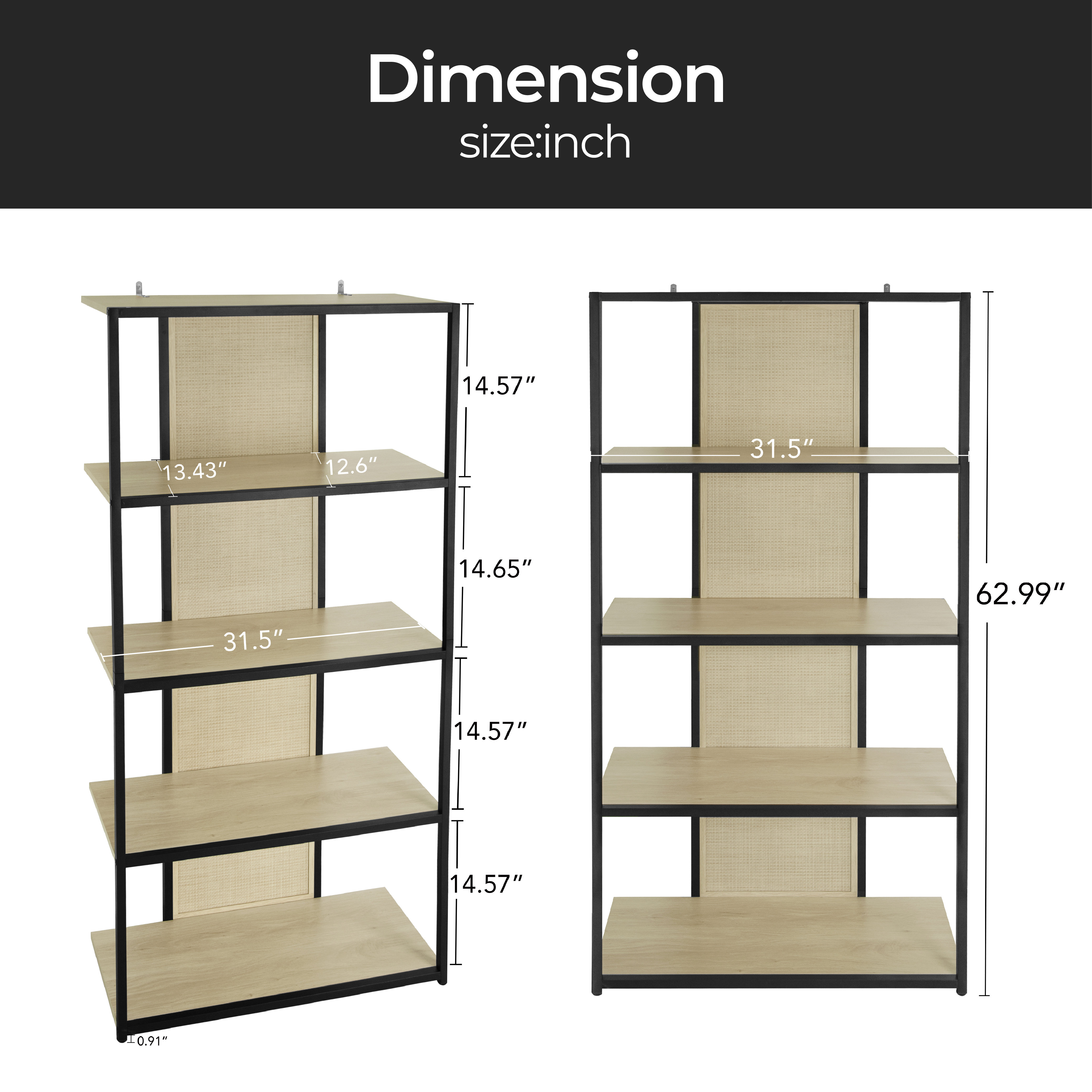 Ebern Designs 5 LAYER RACK,Suitable for Bedroom, Living Room, Study ...