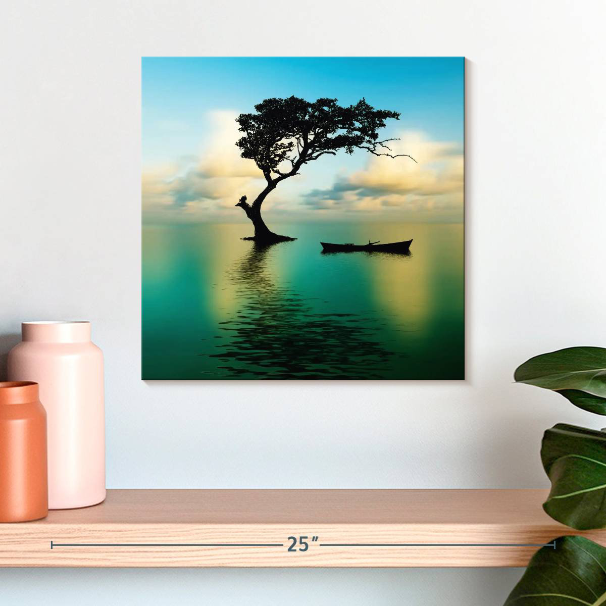 Bungalow Rose Kerrick Tree Over Water | Wayfair