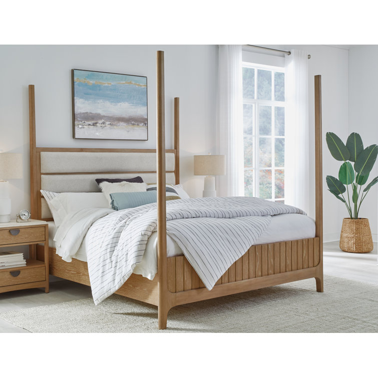 Loon Peak® Kesly Poster Bed With 2 Nightstands | Wayfair