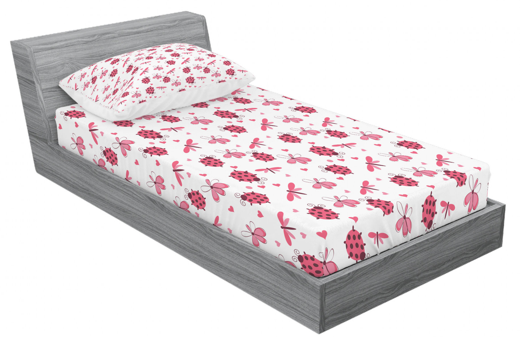 Ambesonne Ladybugs Microfiber Sheet Set | Wayfair