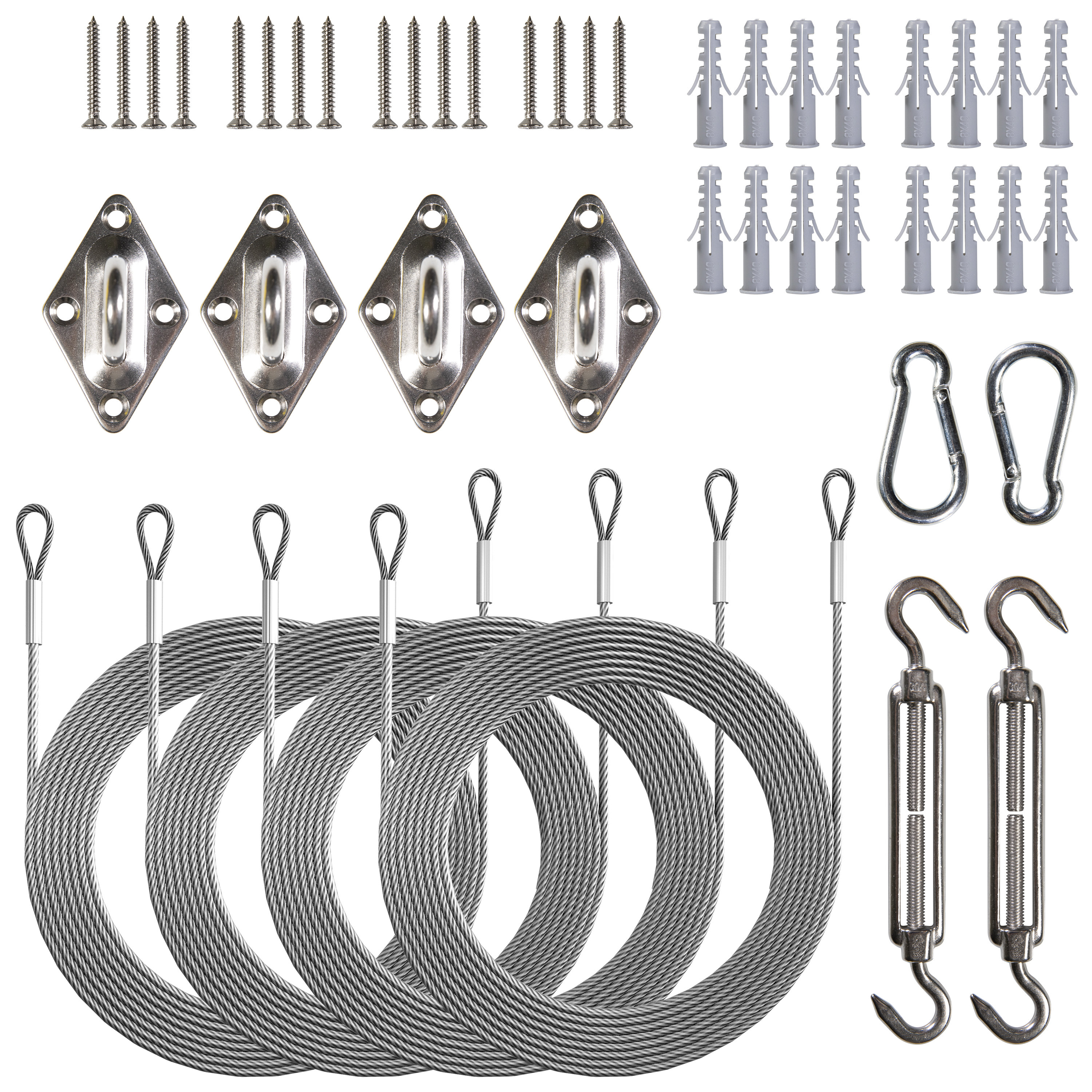 Royal Shade Sun Shade Sail Rectangle Hardware Kit (Hardware Kits ...