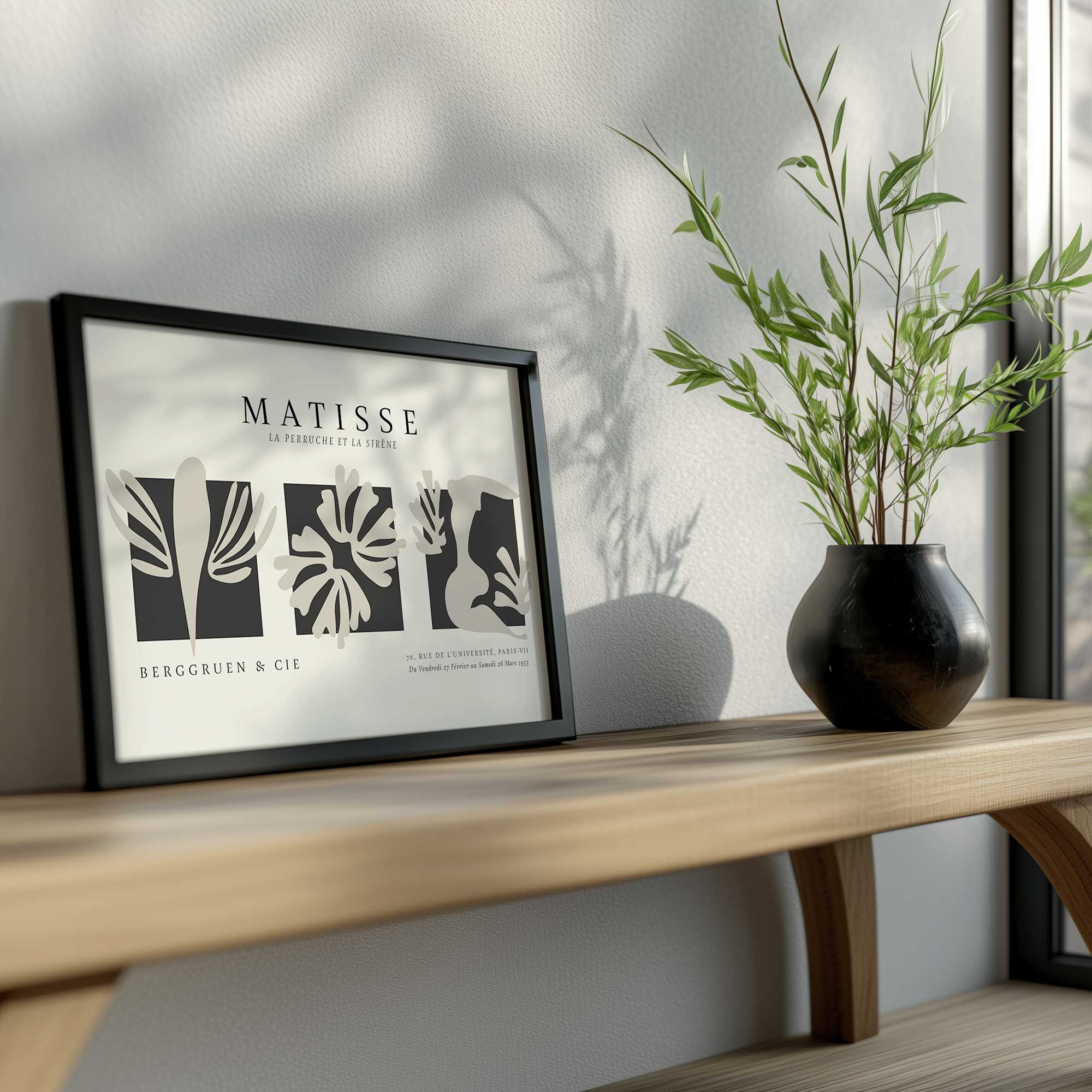 George Oliver The Parakeet and the Mermaid Trio by Matisse Print in a ...