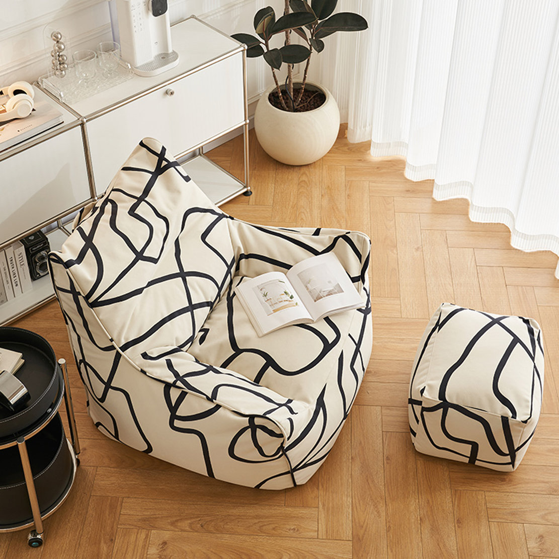 Elegant Home Furnishings.s Lazy and minimalist bean bag sofa - Wayfair ...