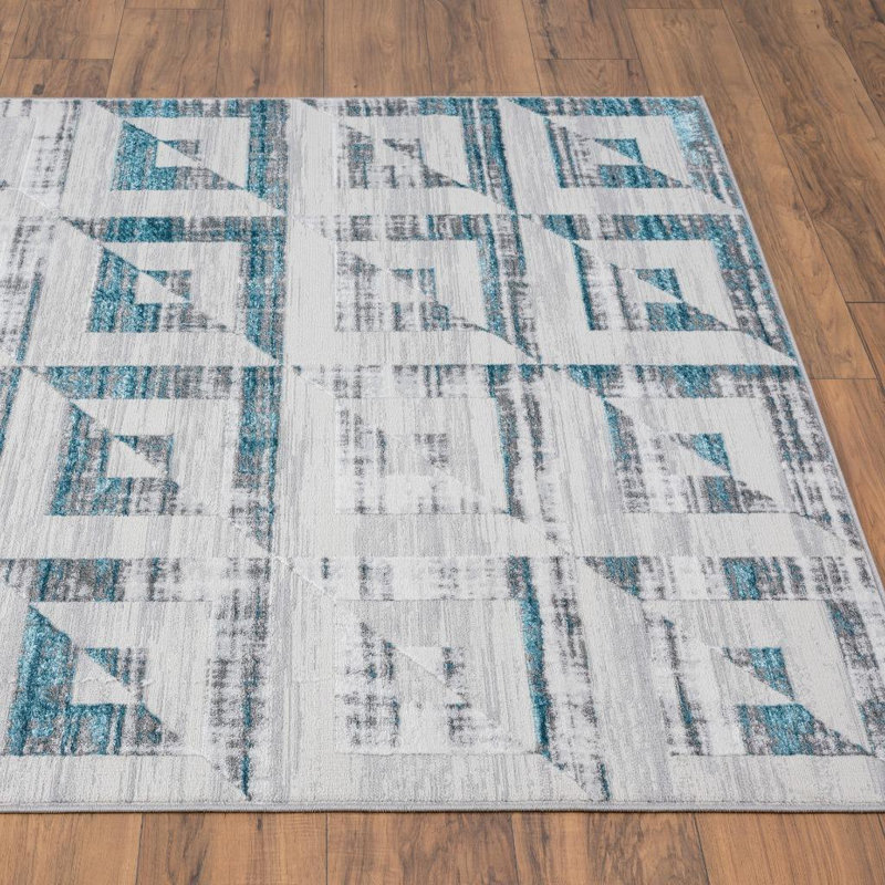 17 Stories Modern Geometric Area Rug | Wayfair