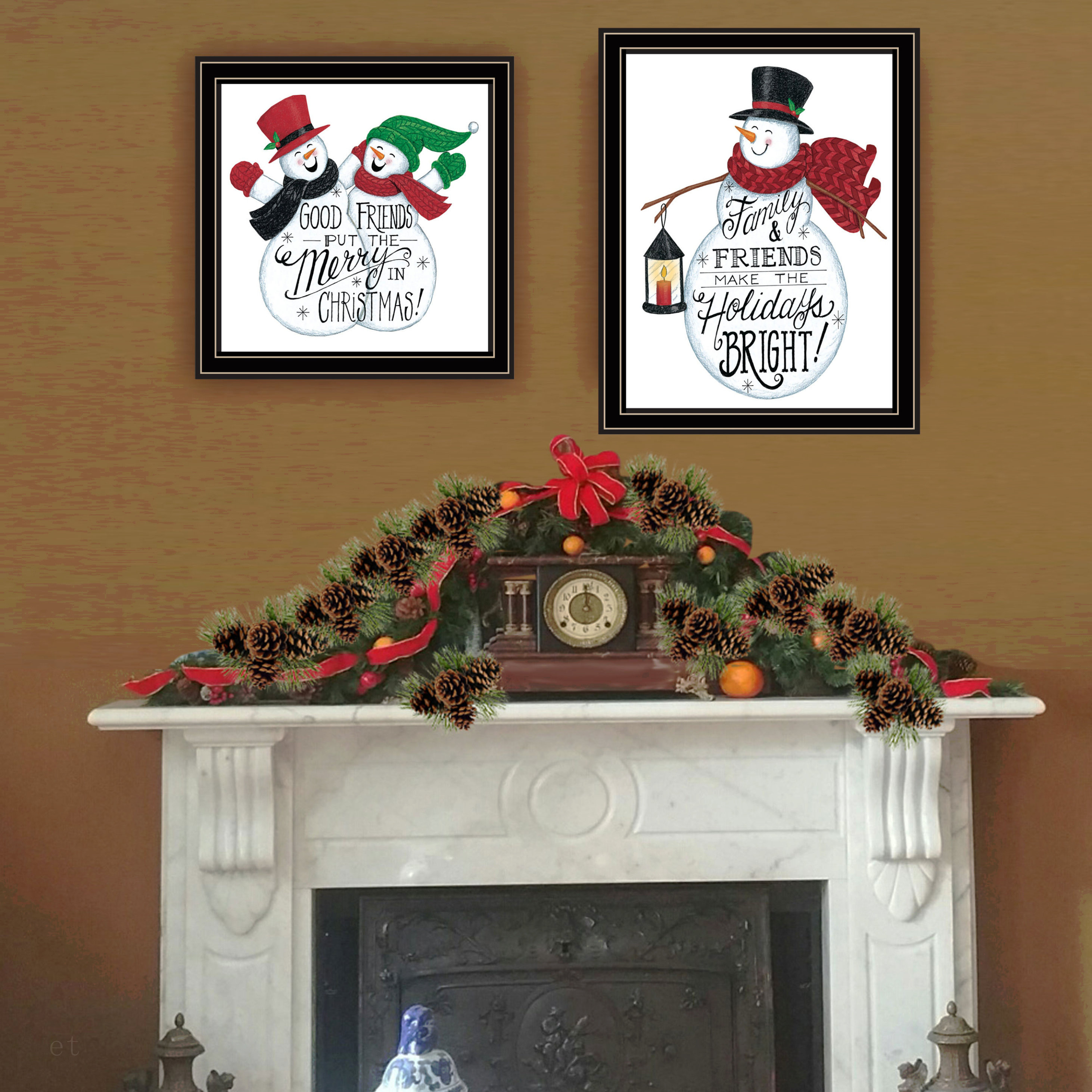 The Holiday Aisle® Trendy Decor 4U 2- Piece Vignette Good Friends ...