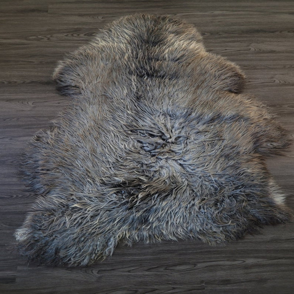 Loon Peak® Gotland Sheepskin Rug ,Swedish Rug Soft Curly Wool | Wayfair