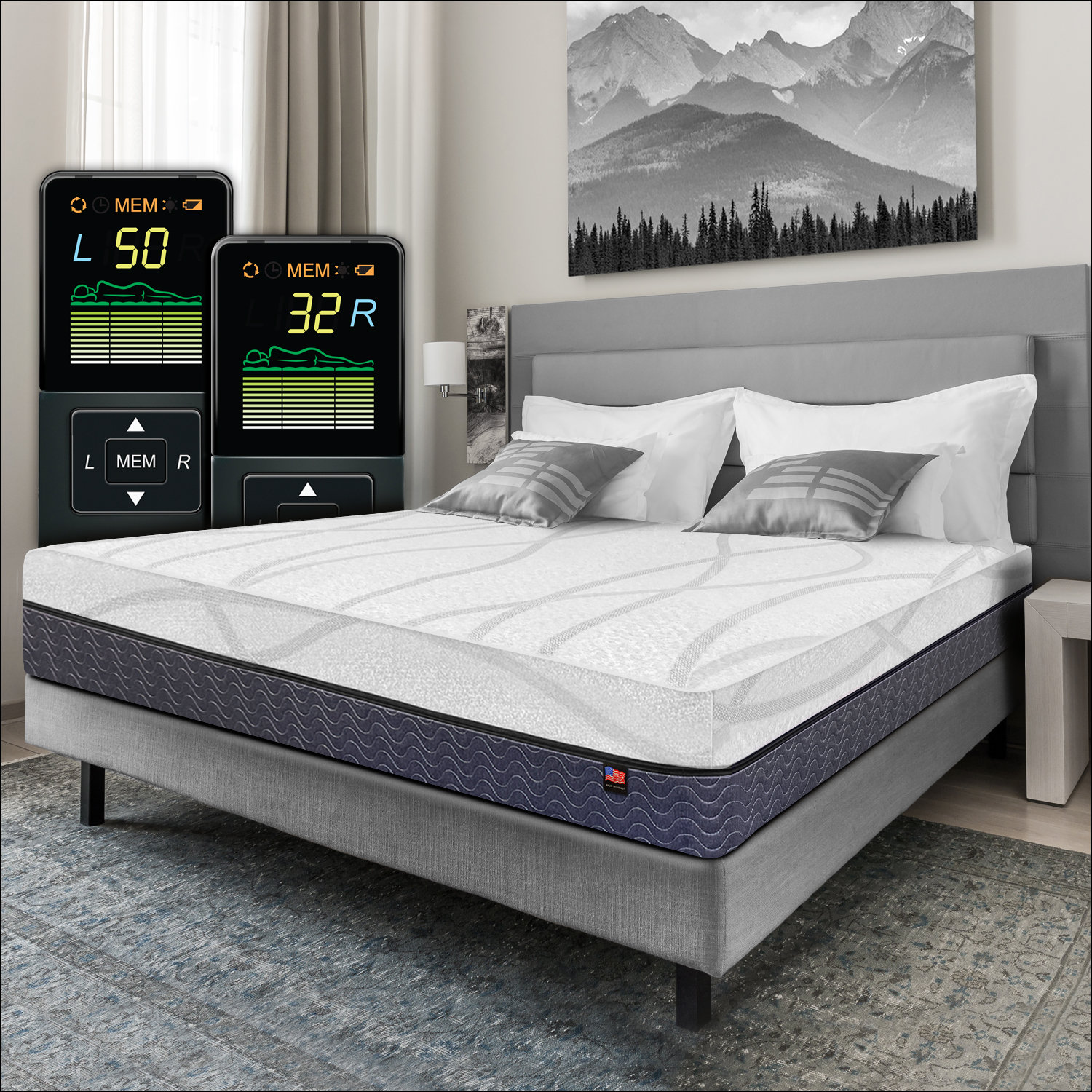 Innomax ASC 13" Smooth Top - Digital Air Number Bed Mattress | Wayfair