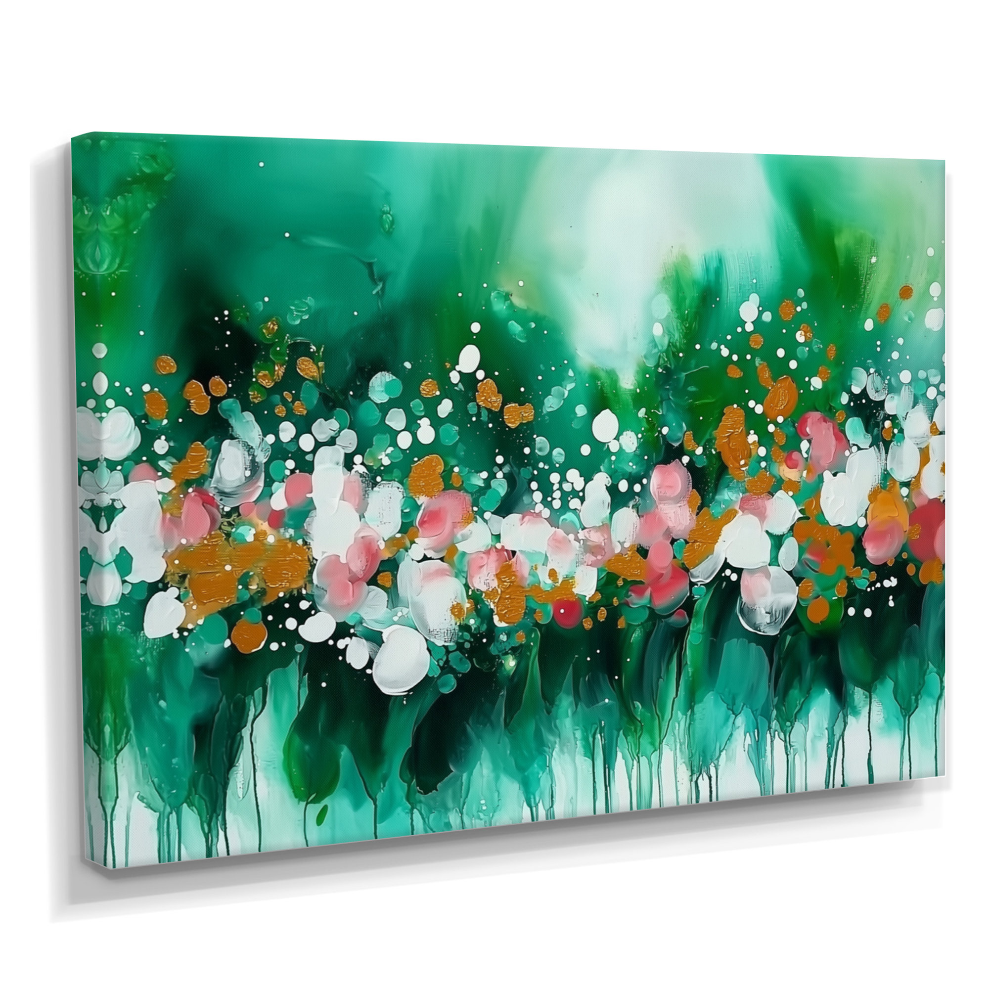 Wrought Studio™ Muted Floral Liquid Ink Landscape I - Abstract Liquid ...
