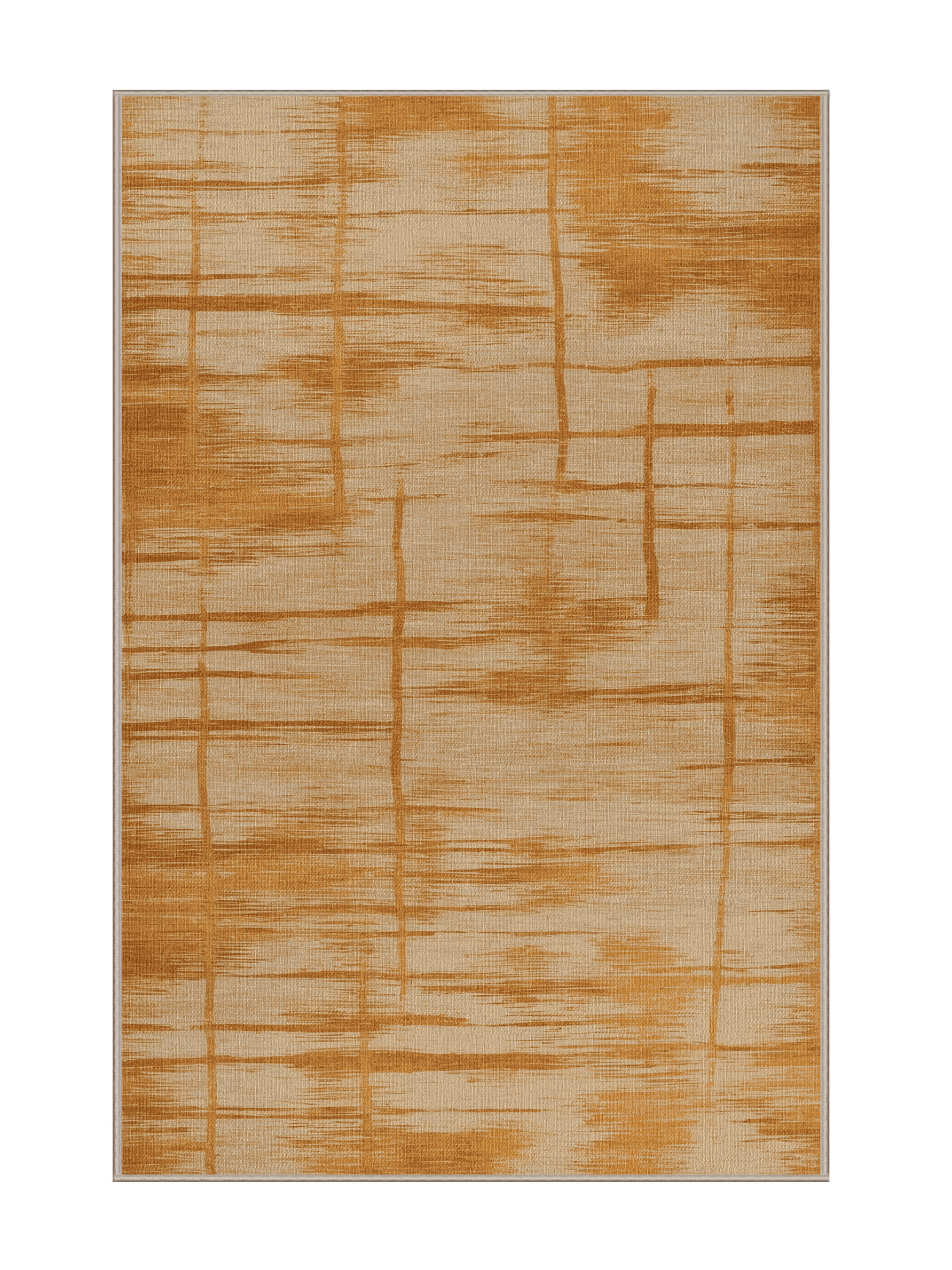 Hokku Designs Machine Washable Abstract Beige Area Rug | Wayfair