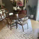 AllModern Downham Solid Wood Upholstered Arm Chair in Cream & Reviews ...