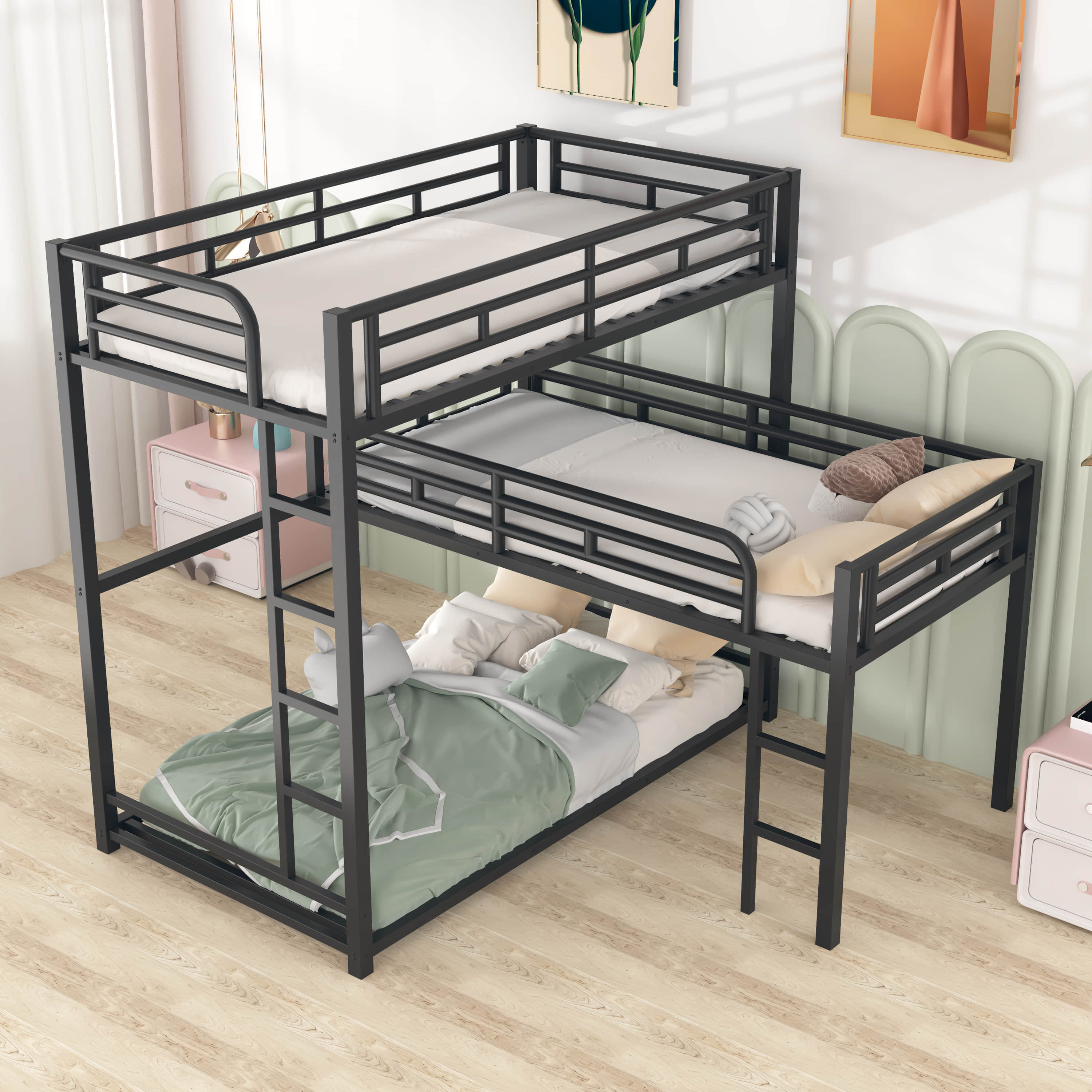 Isabelle & Max™ Varberg Twin over Twin over Twin Triple / Quad Bunk Bed ...