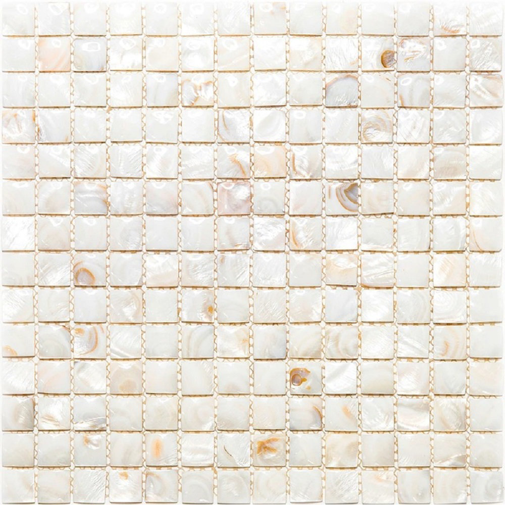 Apollo Tile 12" x 12" Seashell Grid Mosaic Wall & Floor Tile | Wayfair
