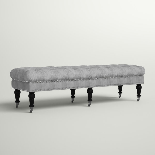 Kelly Clarkson Home Landis Backless Upholstered Tufted Bench with ...