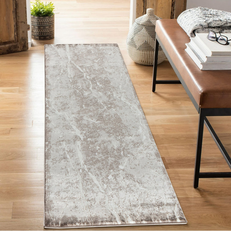 17 Stories Studebaker Collection Brown Contemporary Area Rug | Wayfair