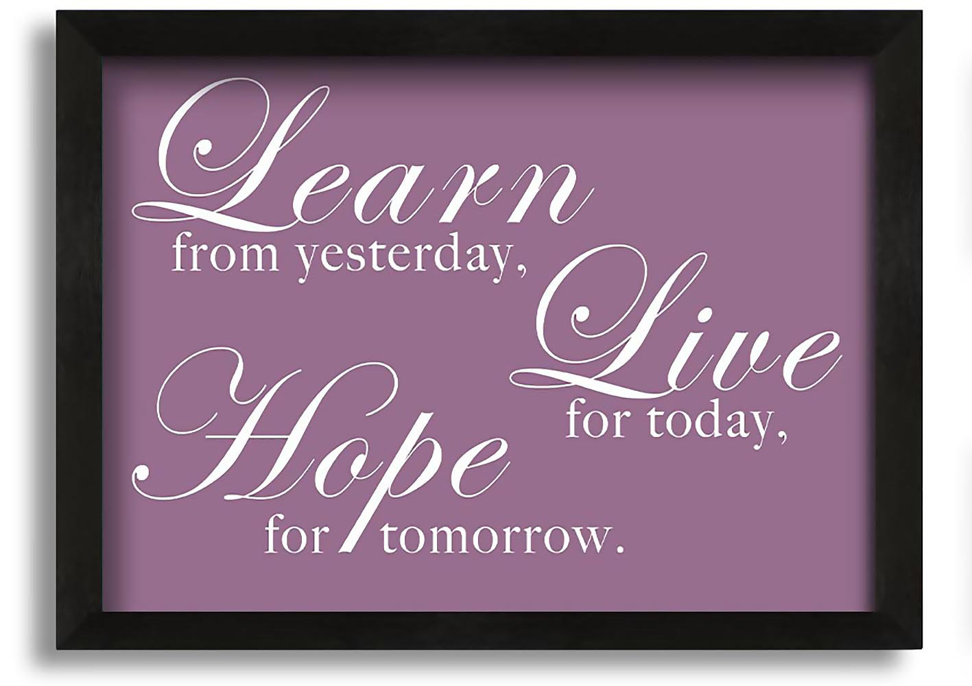 August Grove Learn Live Hope - Picture Frame Graphic Art on Canvas ...