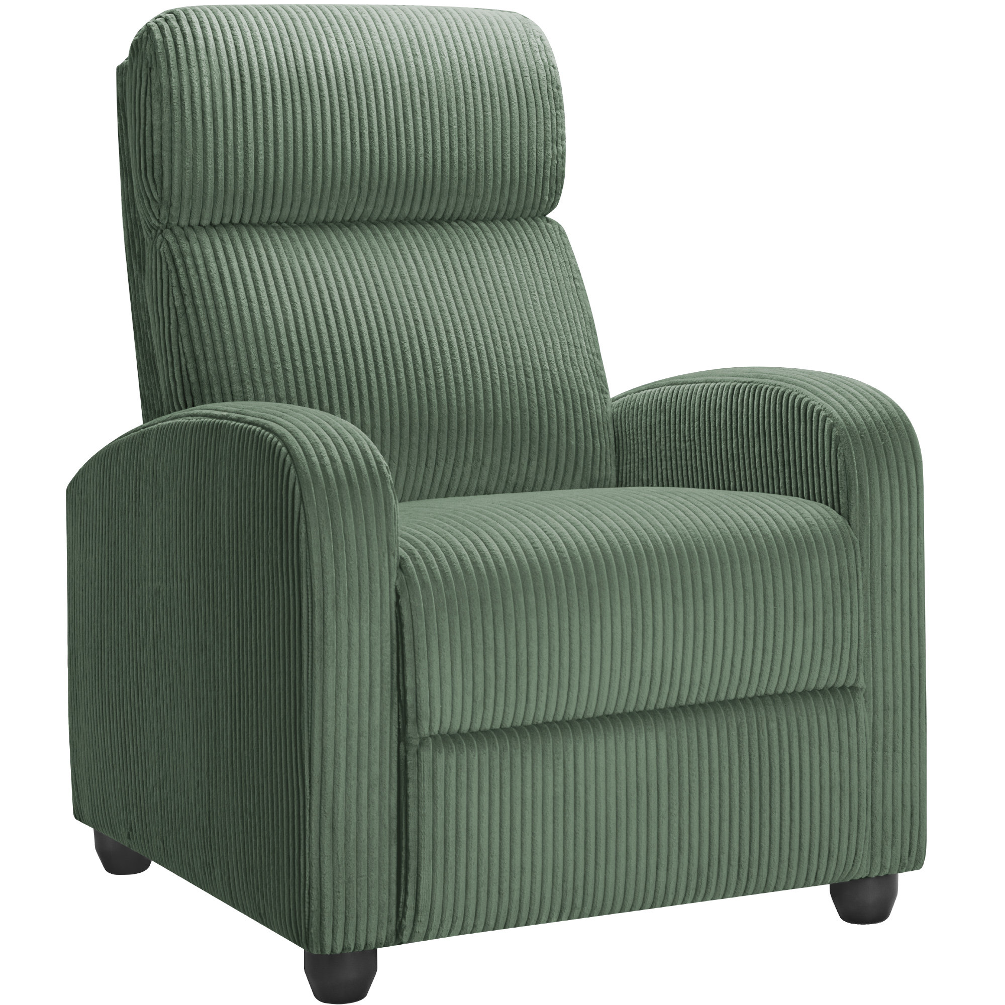 Ebern Designs Manual Recliner, Comfortable Corduroy Recliner with ...