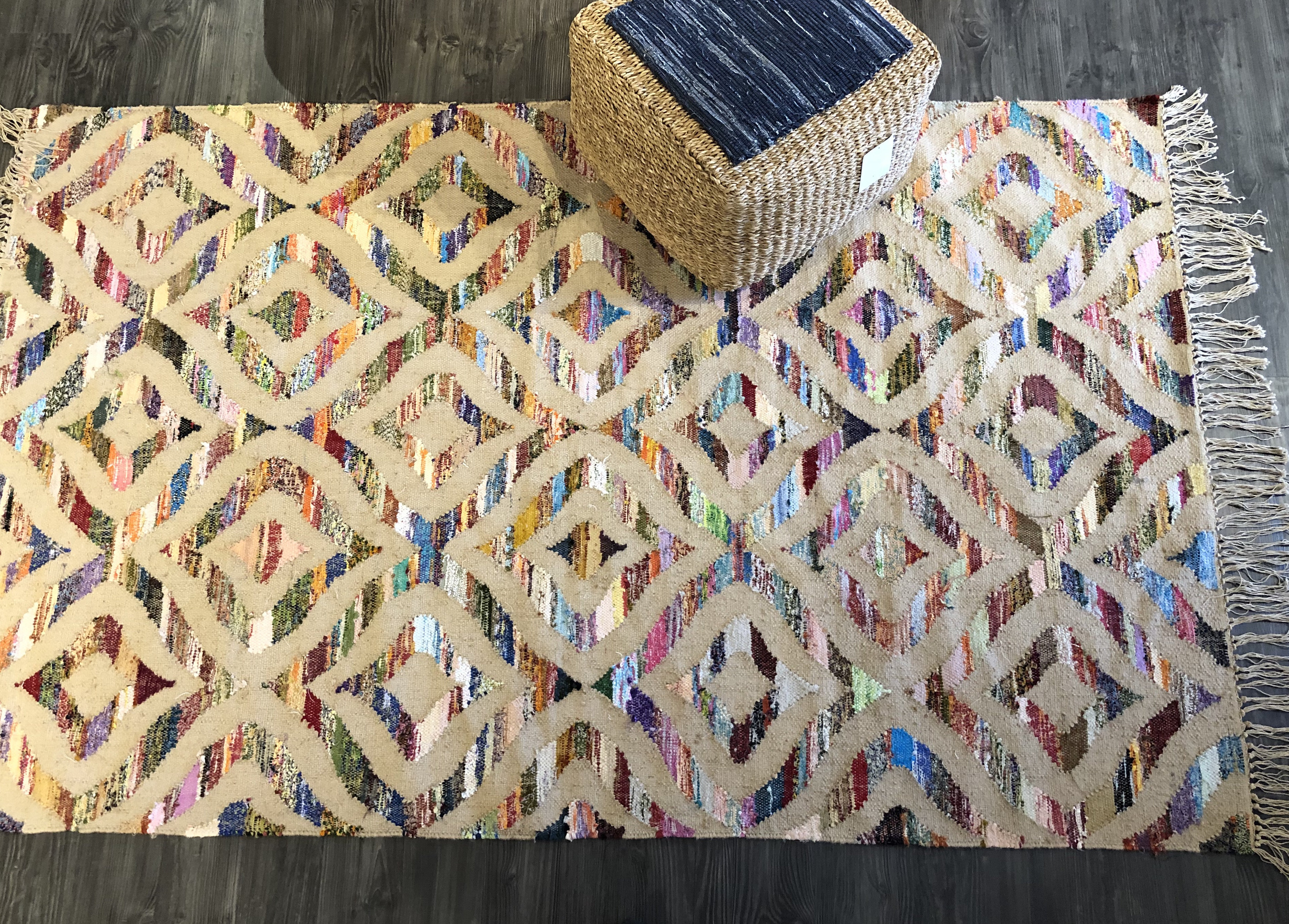 World Menagerie Benny Flatweave Red\White Indoor Area Rug | Wayfair