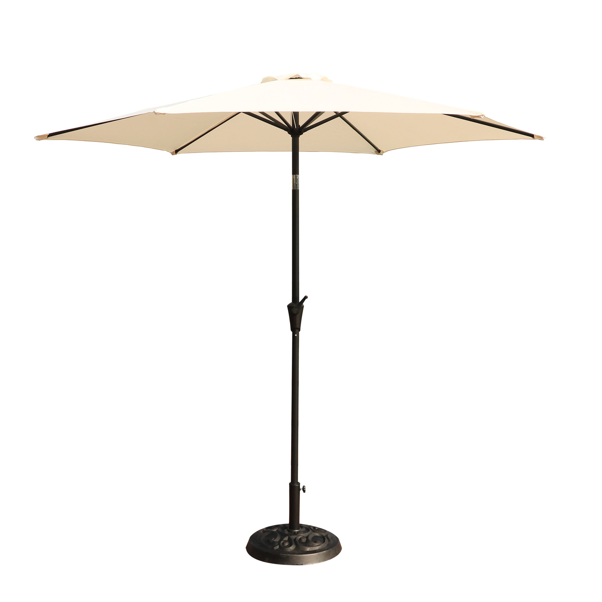 Latitude Run® 8.8 Feet Outdoor Aluminum Patio Umbrella In . Rust- Pole ...