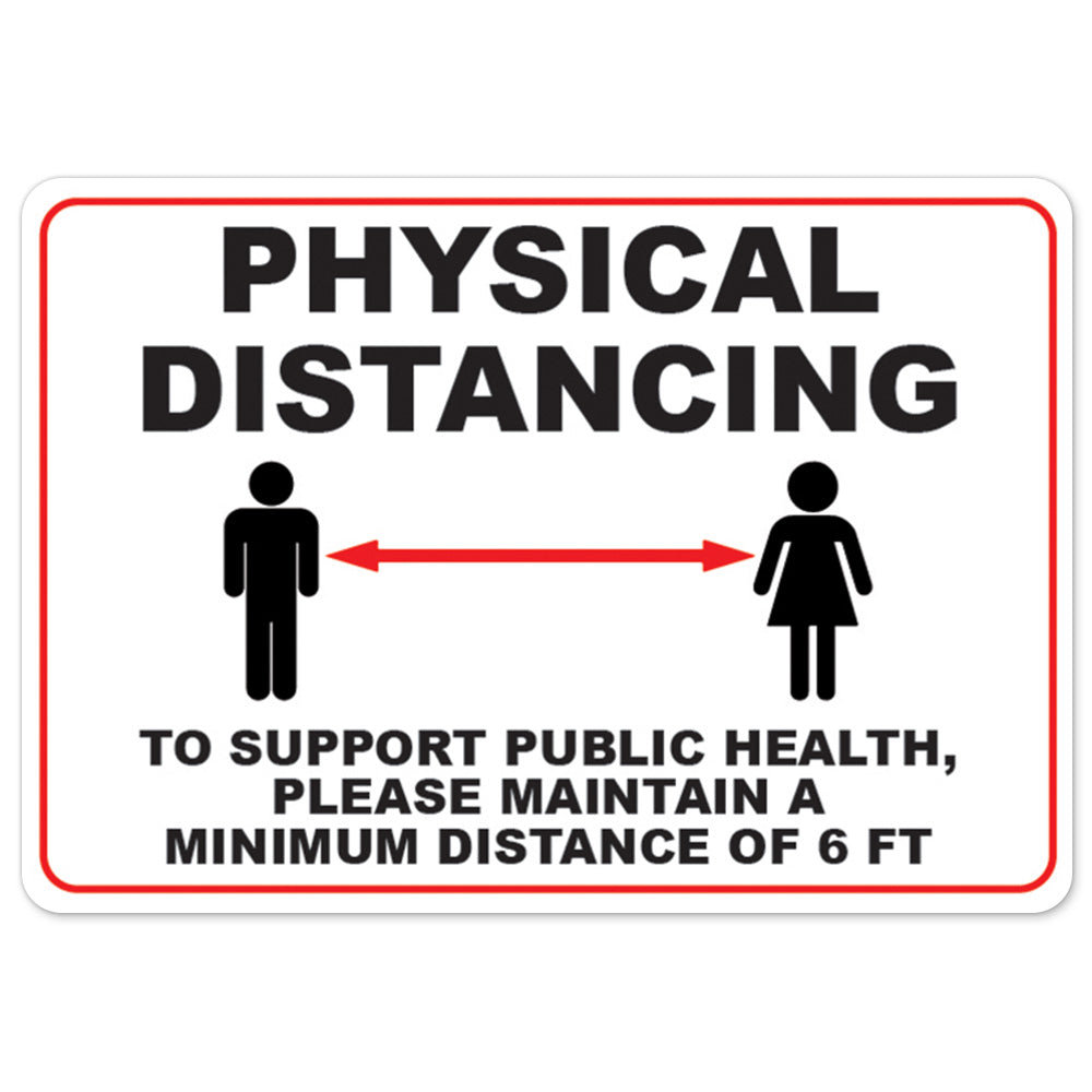 SignMission Physical Distancing Sign | Wayfair