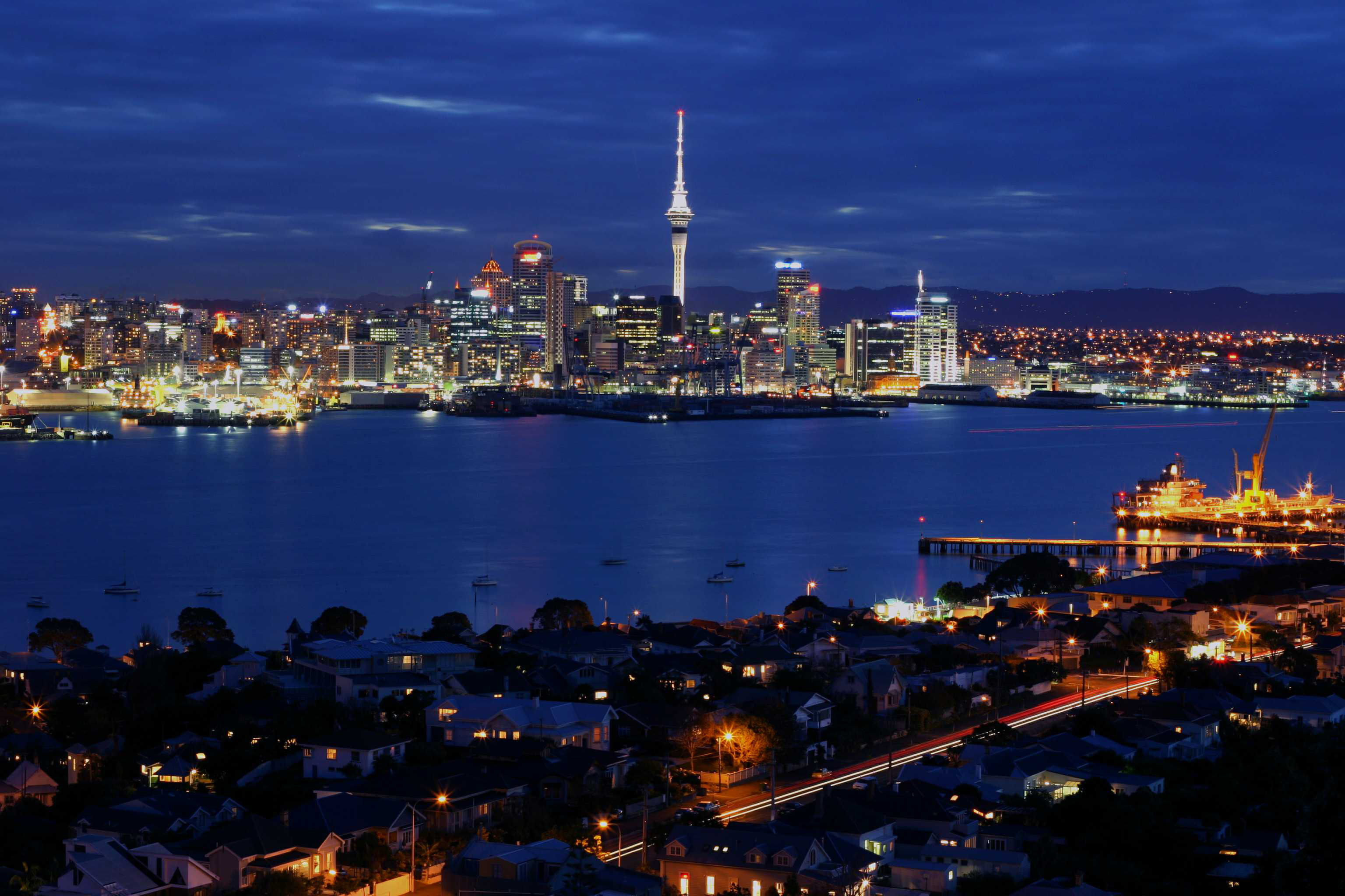 Ebern Designs Auckland from Mt Victoria by Pkwok - Wrapped Canvas ...