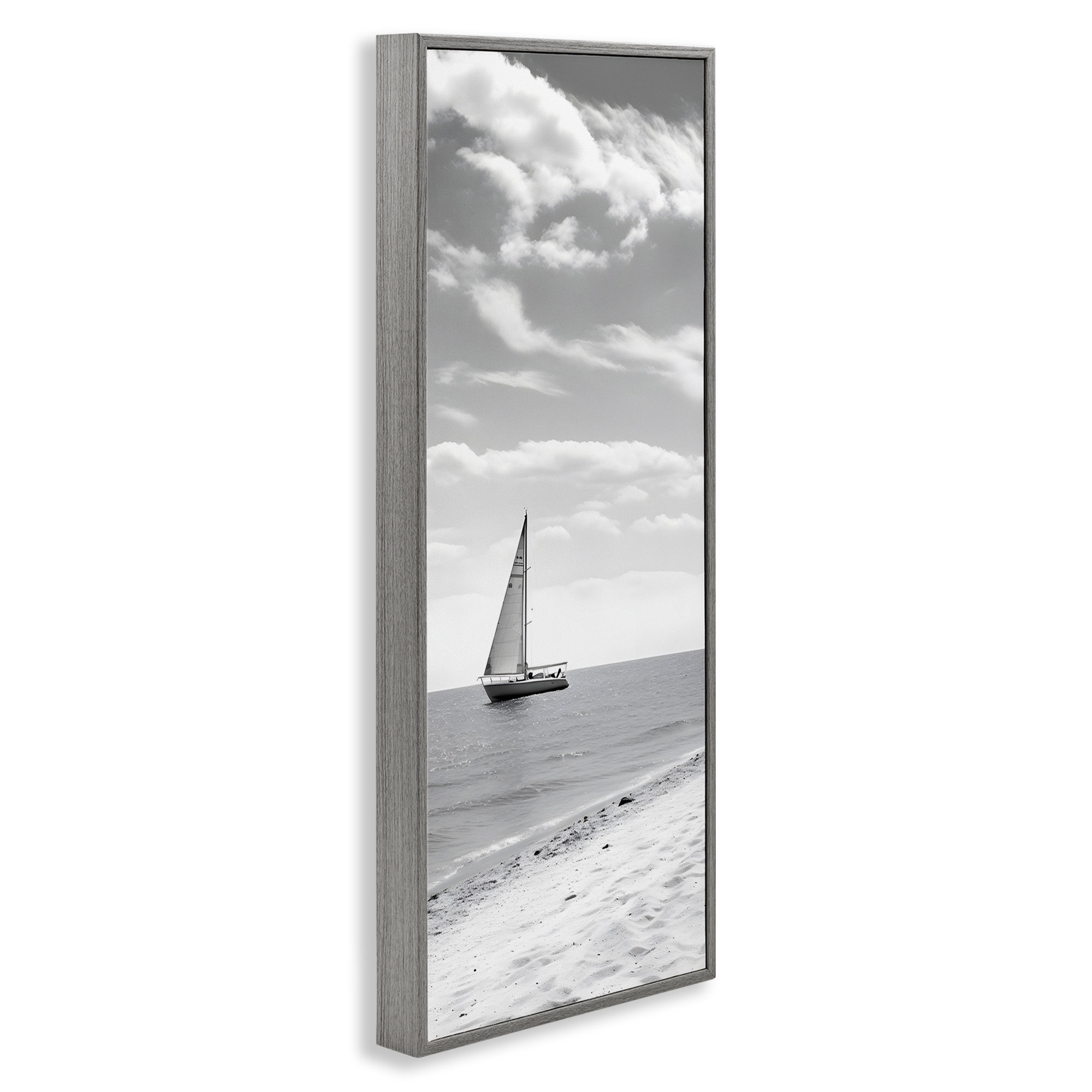 Ebern Designs Lonely Sailboat View Giclee Art by LSR Design Studio ...