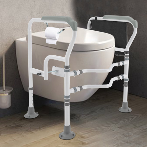 Lomana Toilet Safety Frame Rail with Suction Cups and Anti-Slip ...