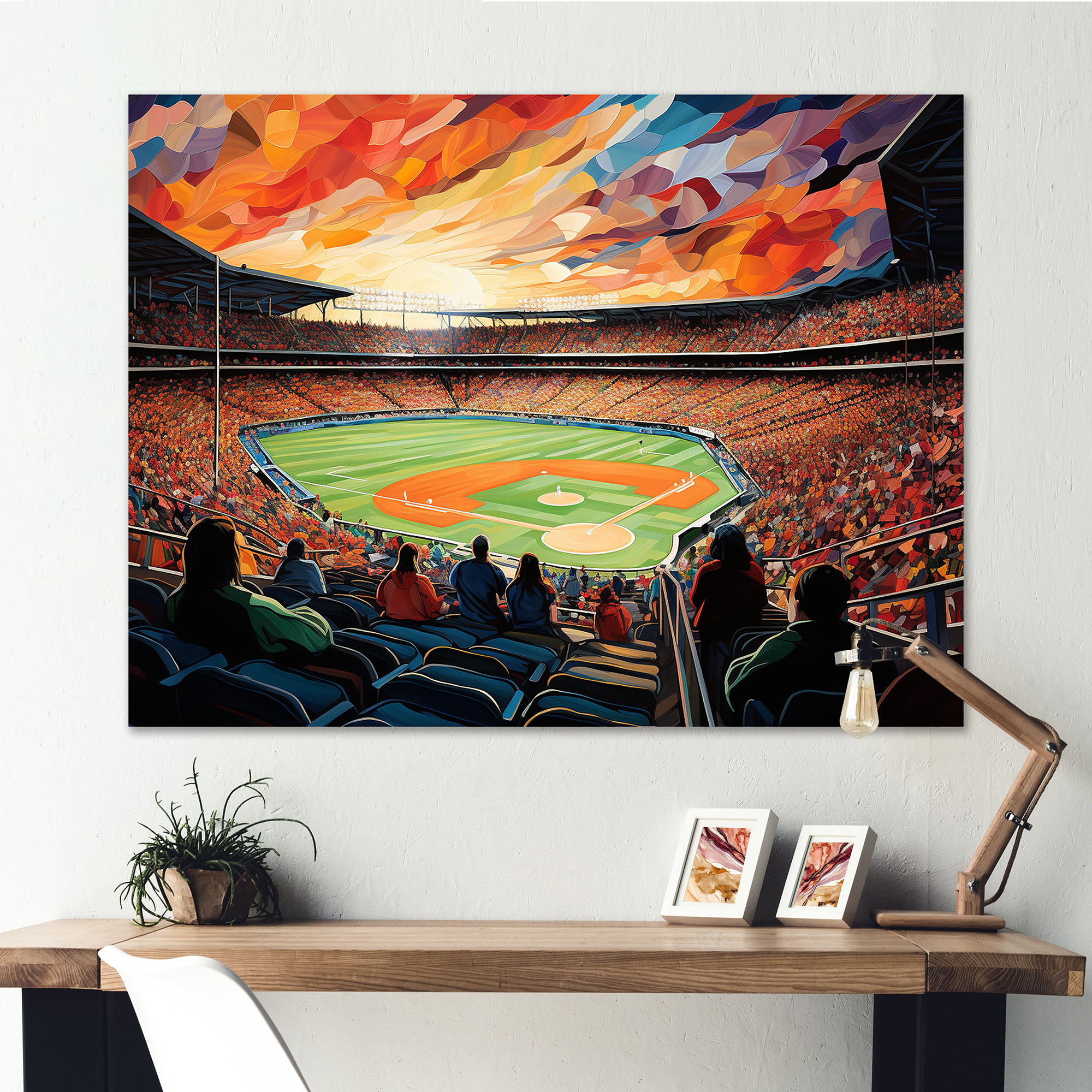 Design Art Stadium Echoing Ovation On Canvas Print | Wayfair