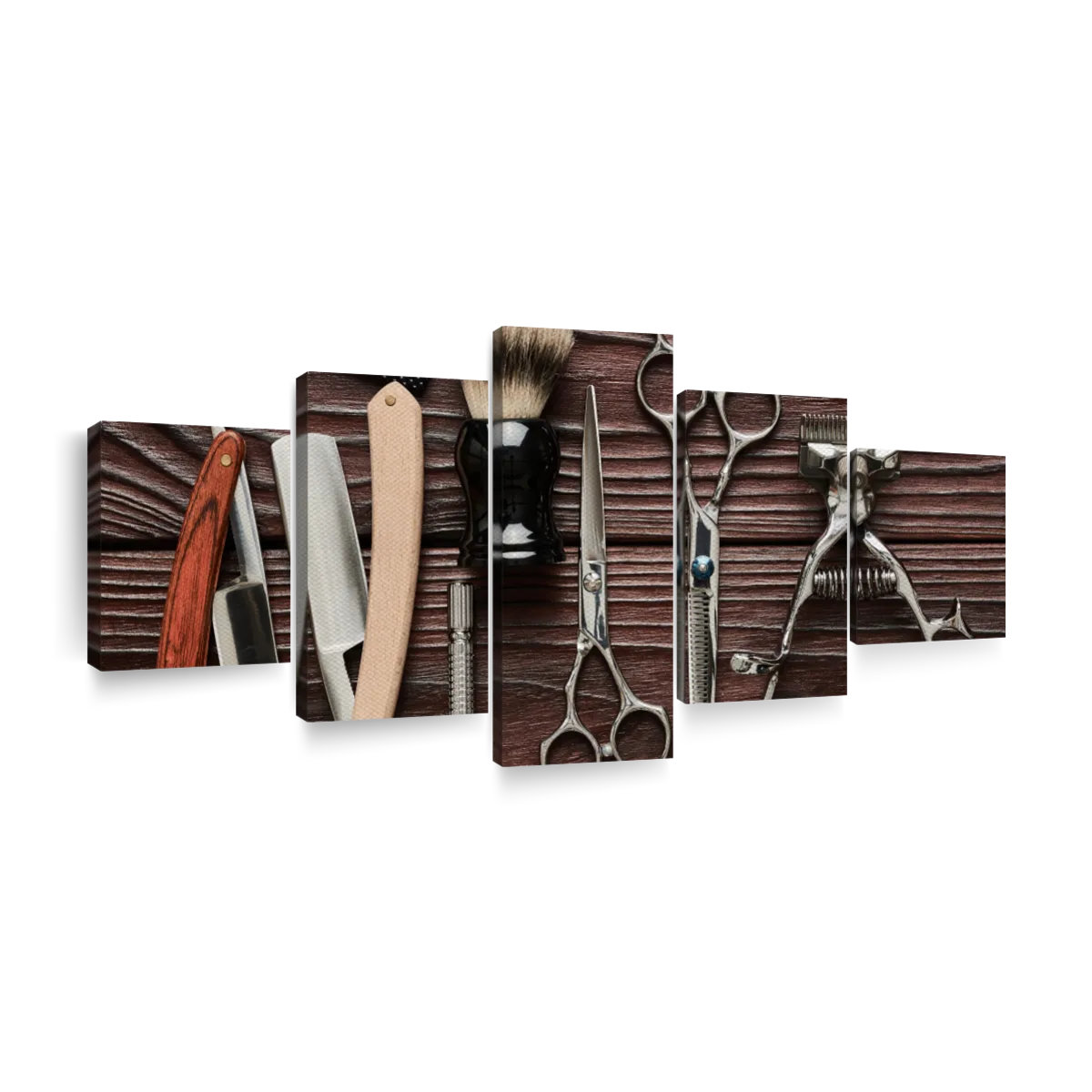 Ebern Designs Hair Barber Essentials On Canvas 5 Pieces Set - Wayfair ...