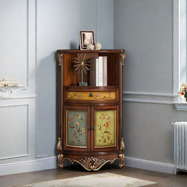 interanest Corner Triangle Cabinet with Storage | Wayfair