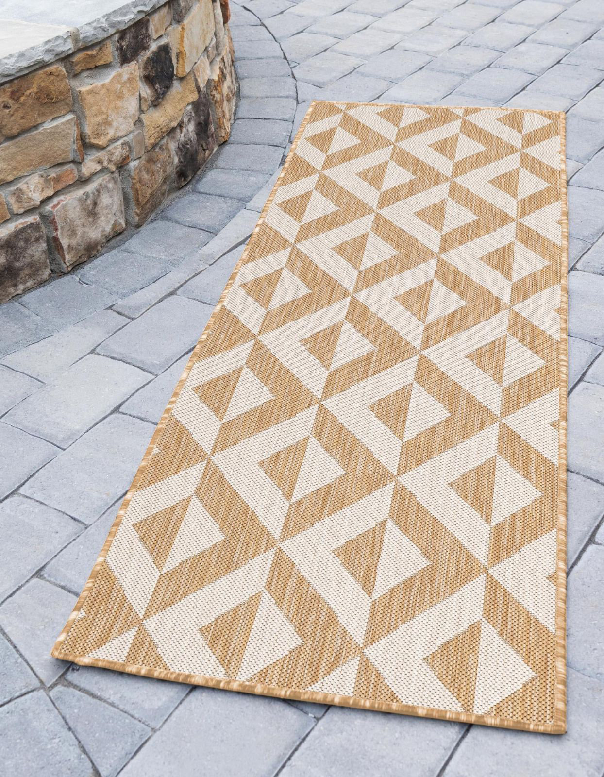 Corrigan Studio® Outdoor Destiny Area Rug Cream Color | Wayfair