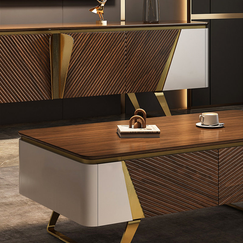 Finaewg Modern style TV stand with coffee table | Wayfair