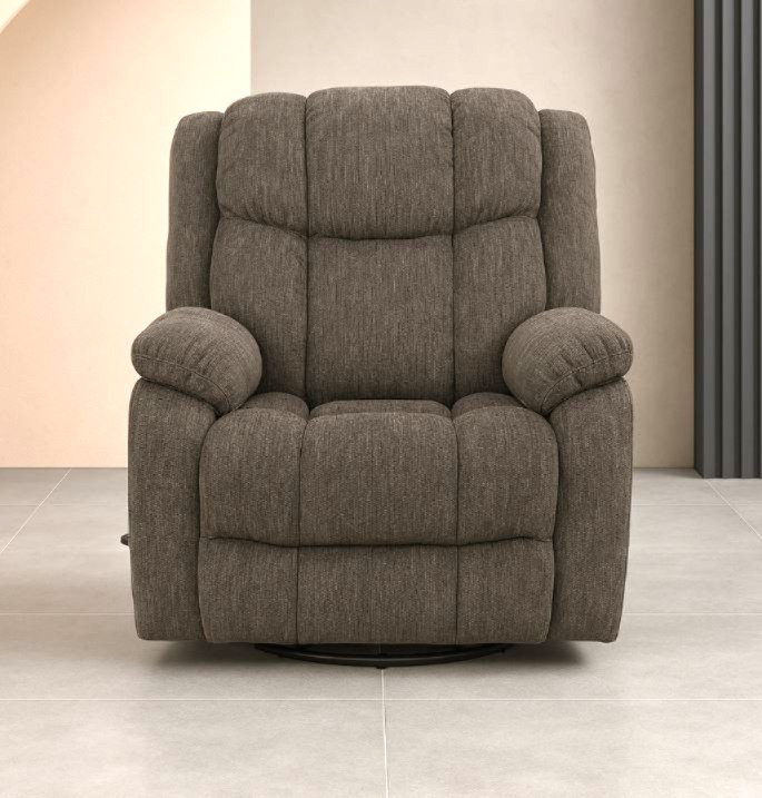 Hokku Designs Man Wah Calgary Upholstered Swivel Recliner | Wayfair