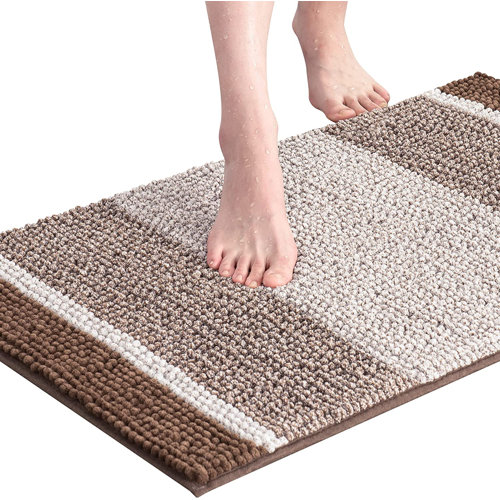 Beige Bath Rugs & Mats You'll Love | Wayfair