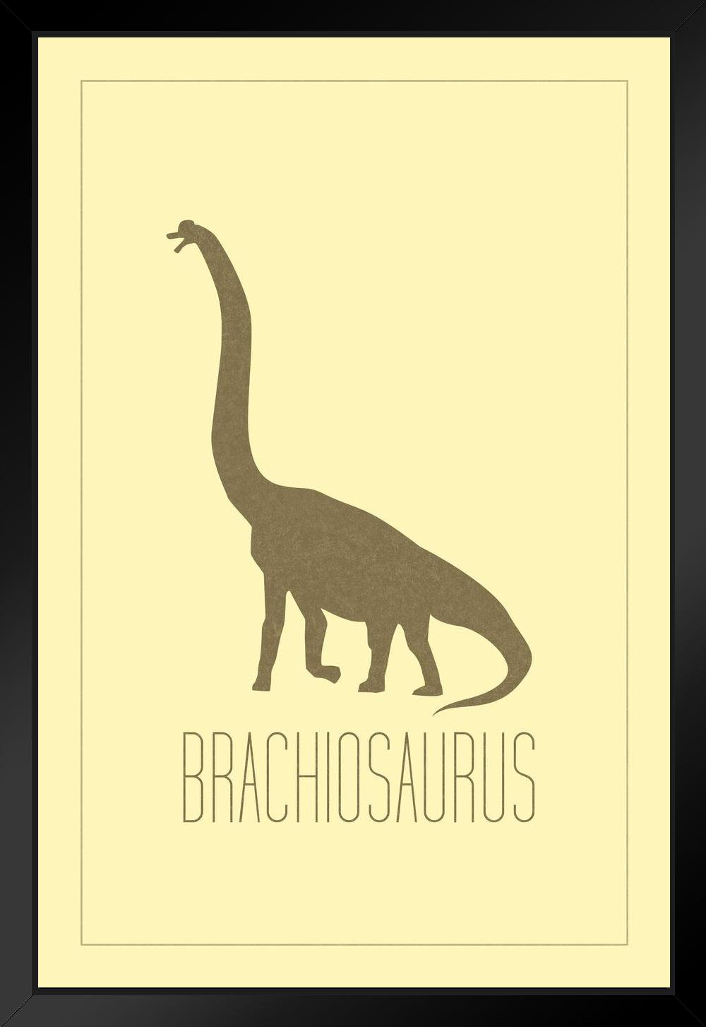 Trinx Dinosaur Brachiosaurus Yellow Dinosaur Poster For Kids Room Dino ...