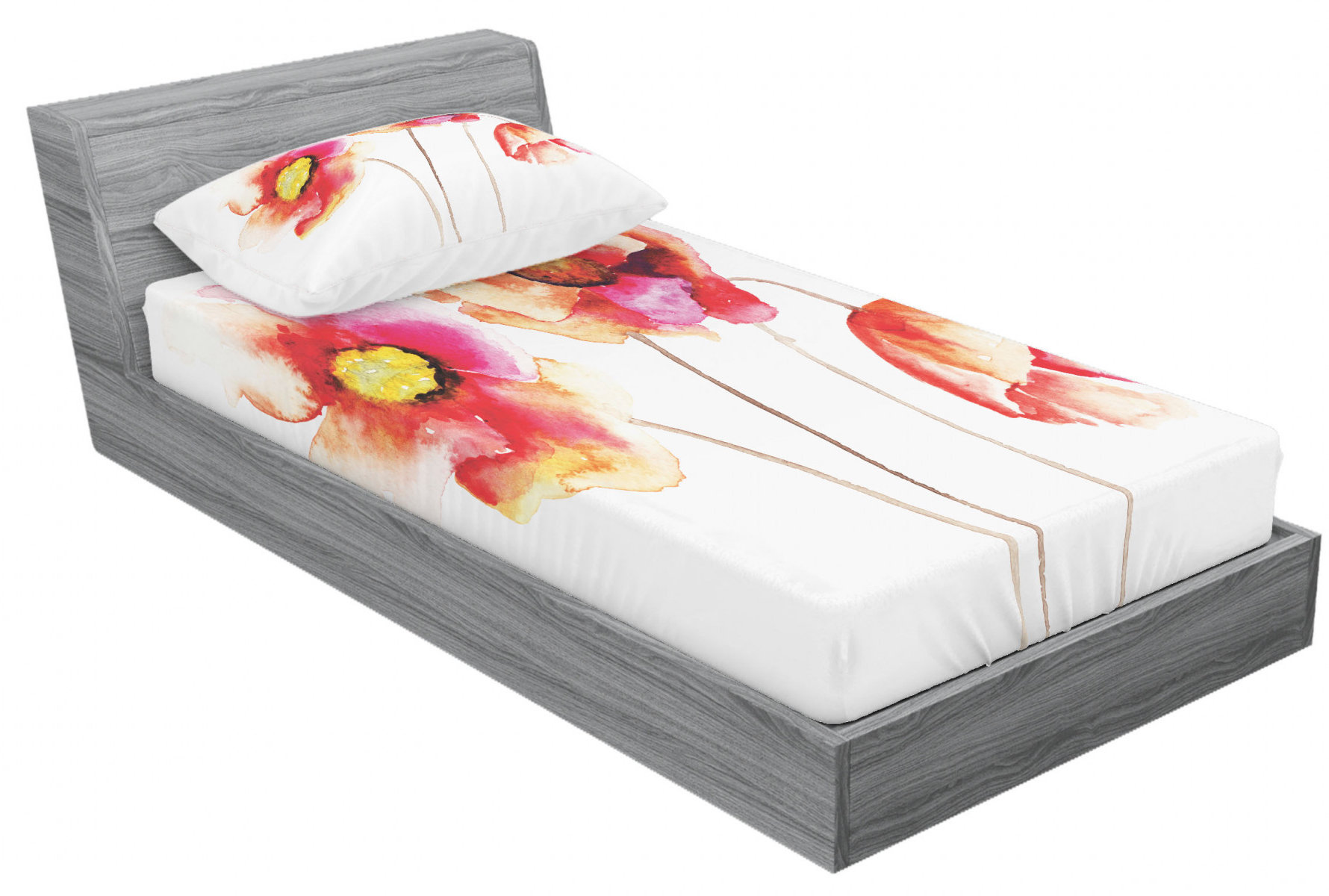 Ambesonne Poppy Sheet Set | Wayfair