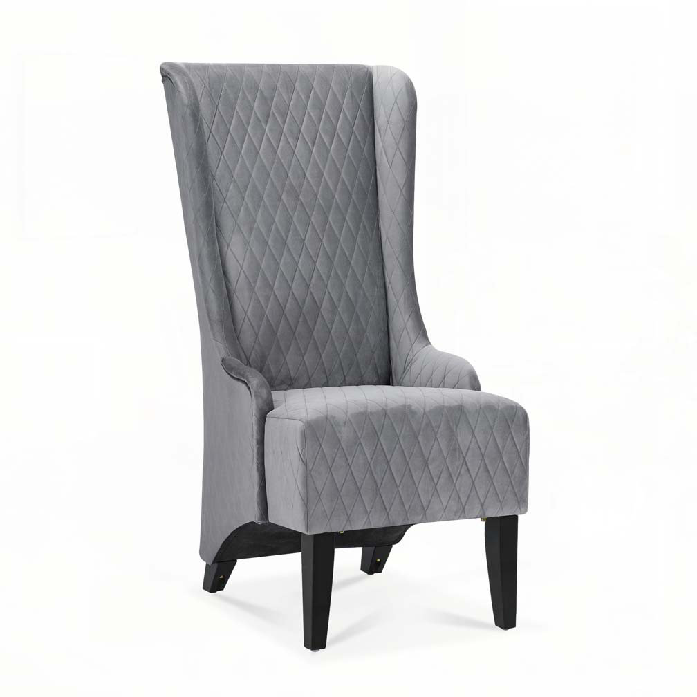 Everly Quinn 23.03" Wide High-Back Velvet Dining Chairs | Wayfair