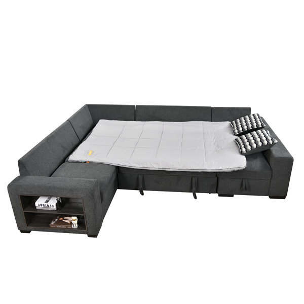 Latitude Run® Abrie 4 - Piece Upholstered Sectional | Wayfair