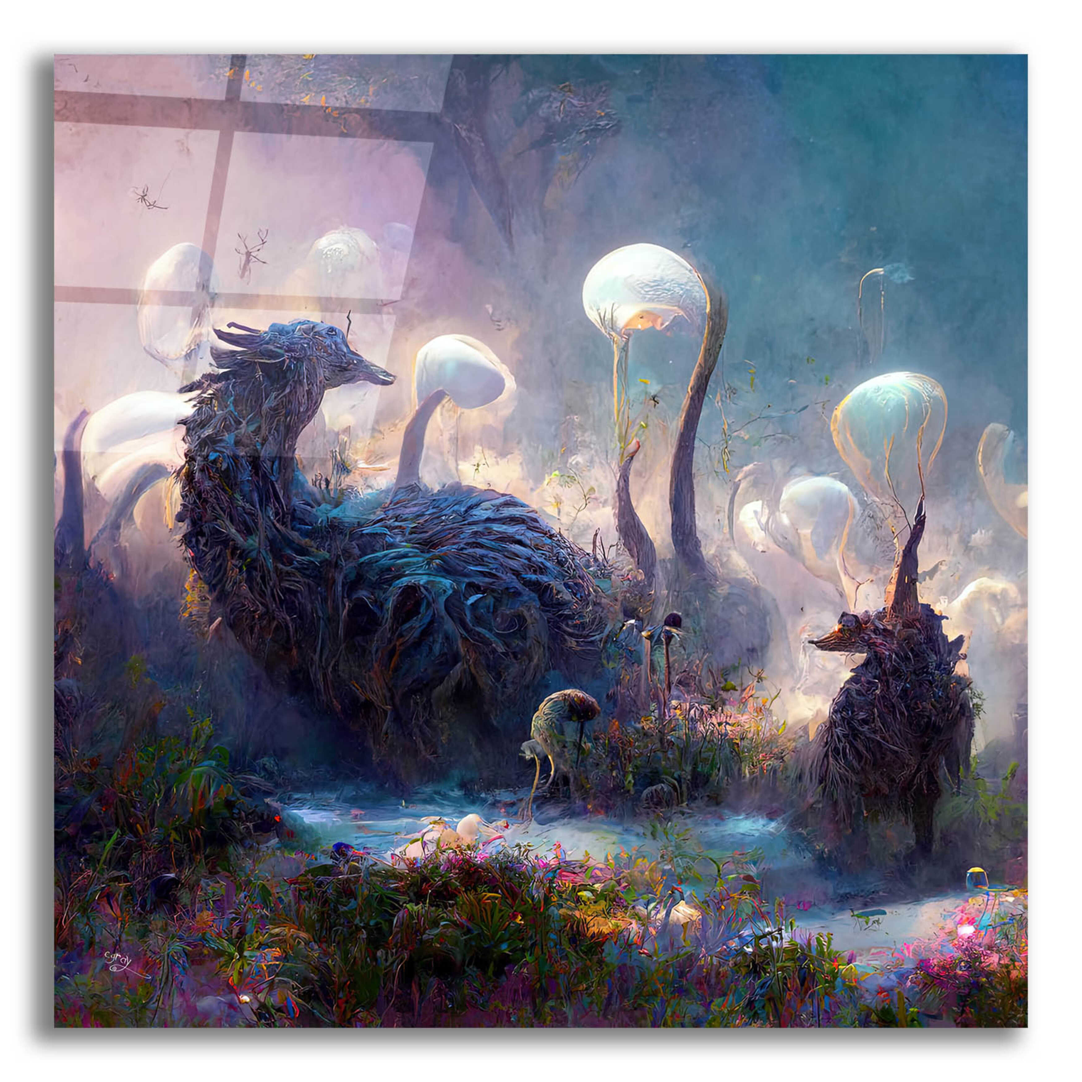 Trinx ''Dreamscapes 2'' By Cameron Grey, Acrylic Glass Wall Art, 36"X36 ...