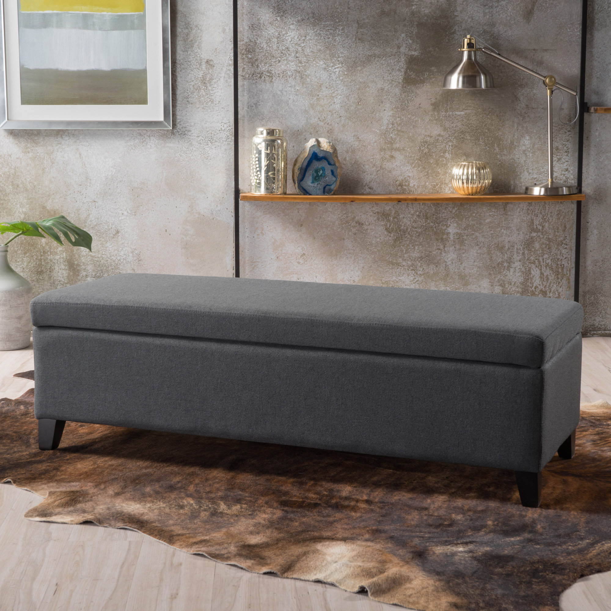 Ebern Designs Modern Storage Ottoman For Bedroom Living Room | Wayfair